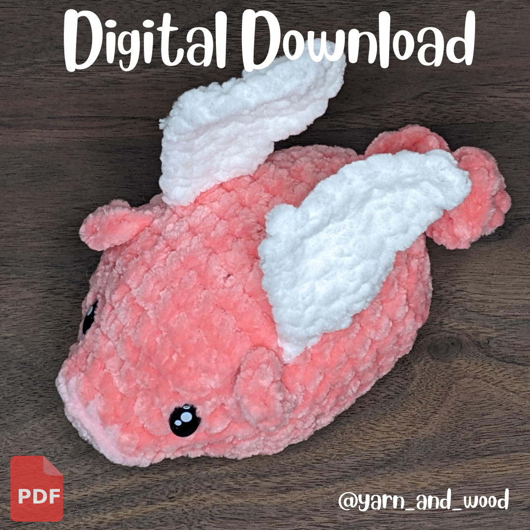 Ferdinand the Flying Pig Pattern – Yarn & Wood